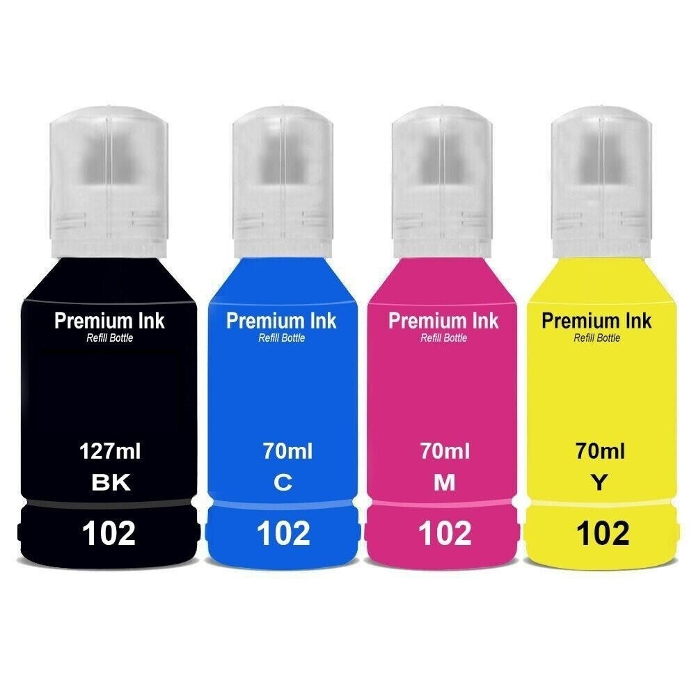Compatible Epson EcoTank 102 Multipack High Capacity Ink Cartridges Pa ...